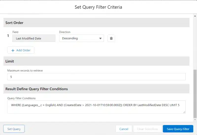 Adding a Data Filter to the Data Model - Docomotion - Document Generation Solution on Salesforce
